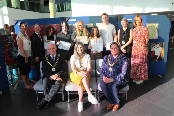 Students celebrate their artistic achievements at end of year show ...